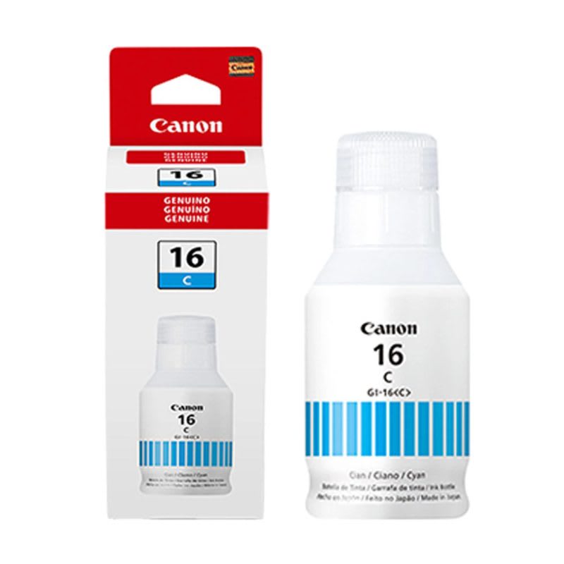 Botella De Tinta Canon Gi-16 Pixma Gx6010/Gx7010 132Ml Cyan | Techcenter.cl | #SienteLaTecnología