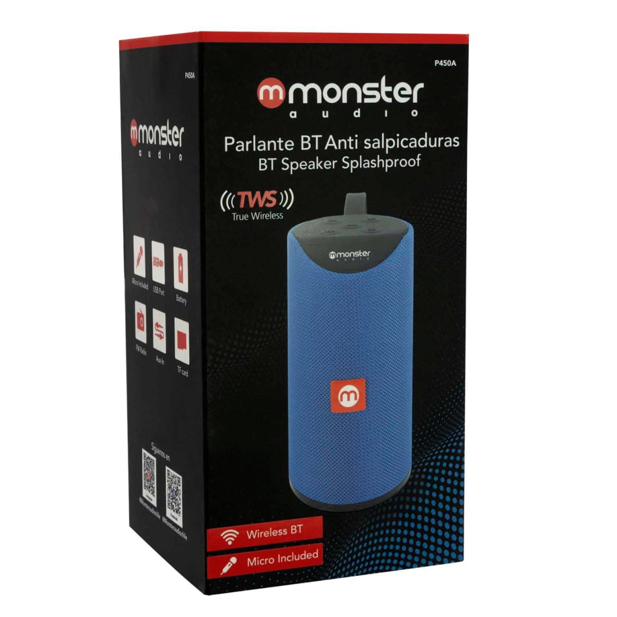 Parlante Bluetooth Monster Audio Mx450 | Techcenter.cl | #SienteLaTecnología