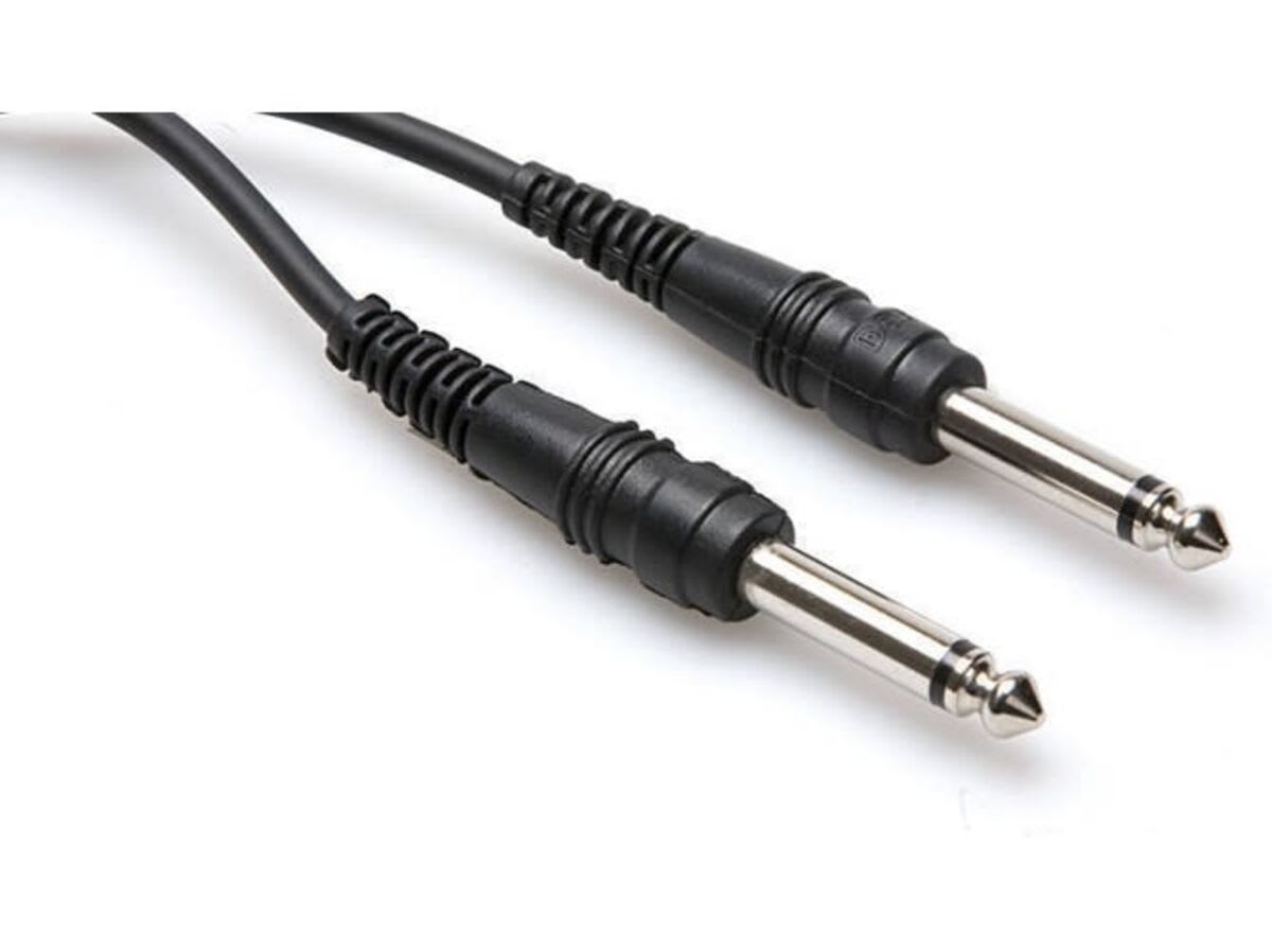 Cable Mono Plug 6.3mm A Plug 6,3mm 5 Metros Negro | Techcenter.cl | # ...