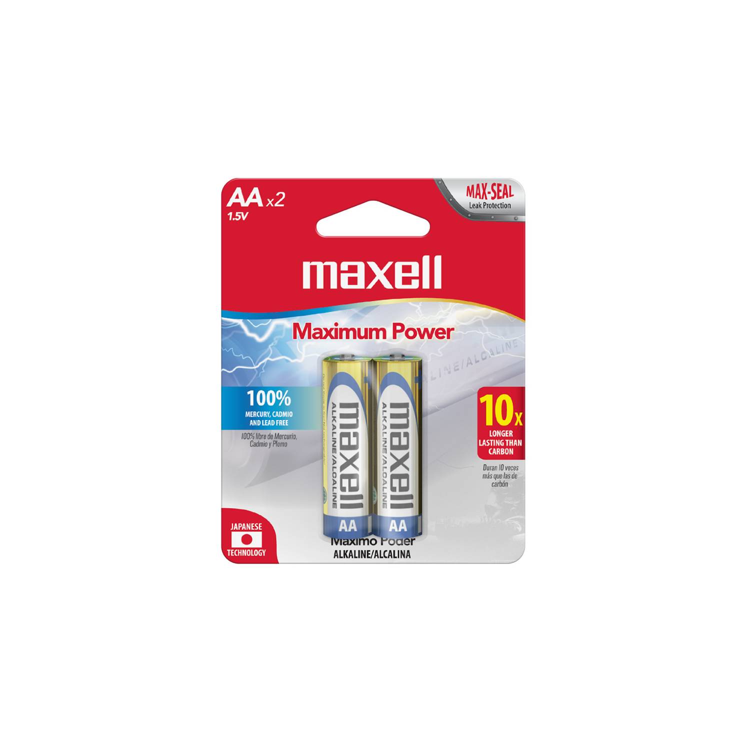 Pack Pila Alcalina AA Maxell | Techcenter.cl | #SienteLaTecnología