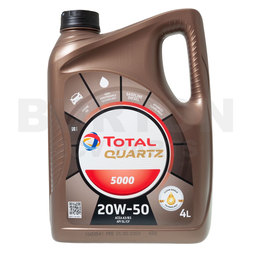 TOTAL QUARTZ 5000 SN 20W-50 API SN 4L | JR Lubricentro