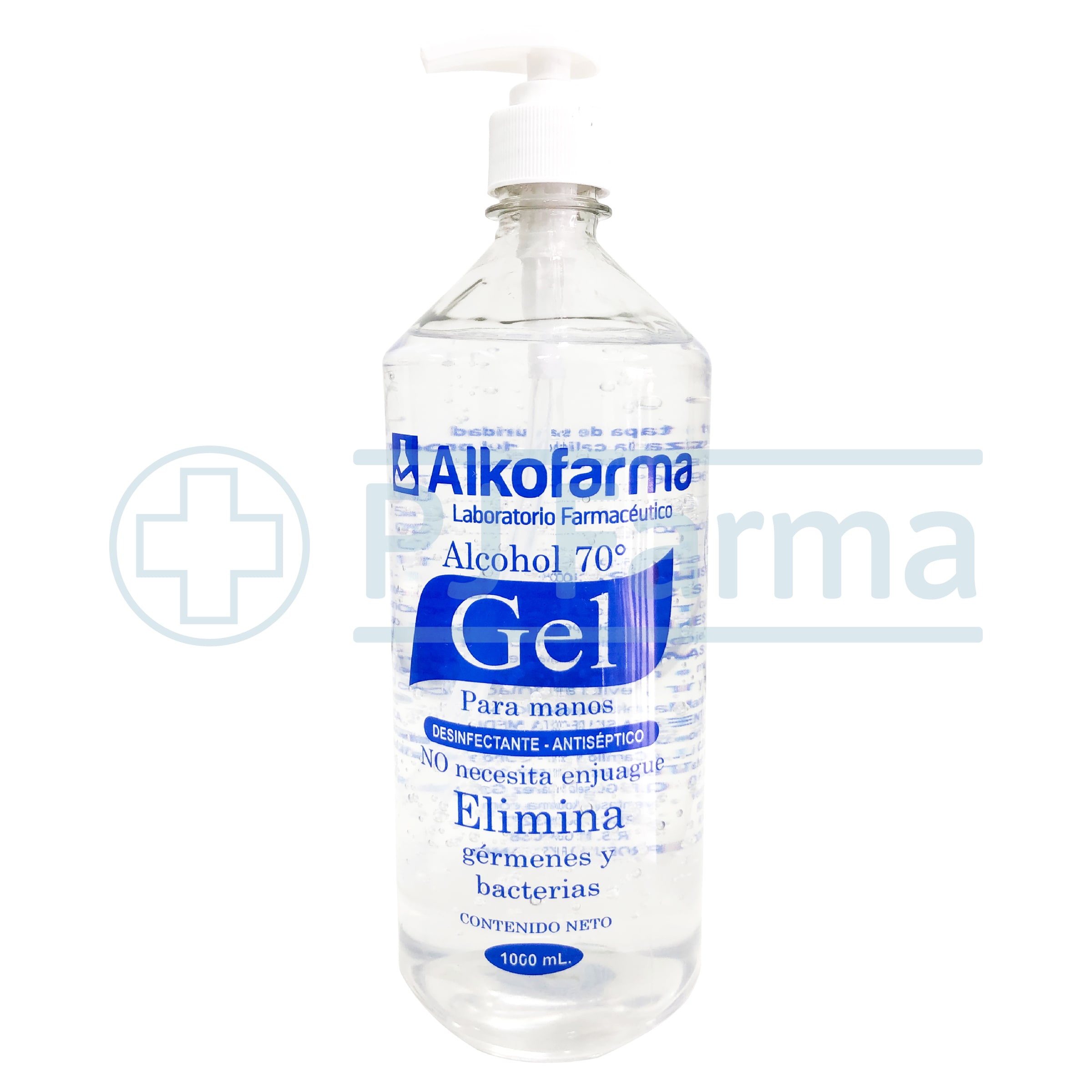 Alcohol Gel 70° 1L Alkofarma | PJ Farma