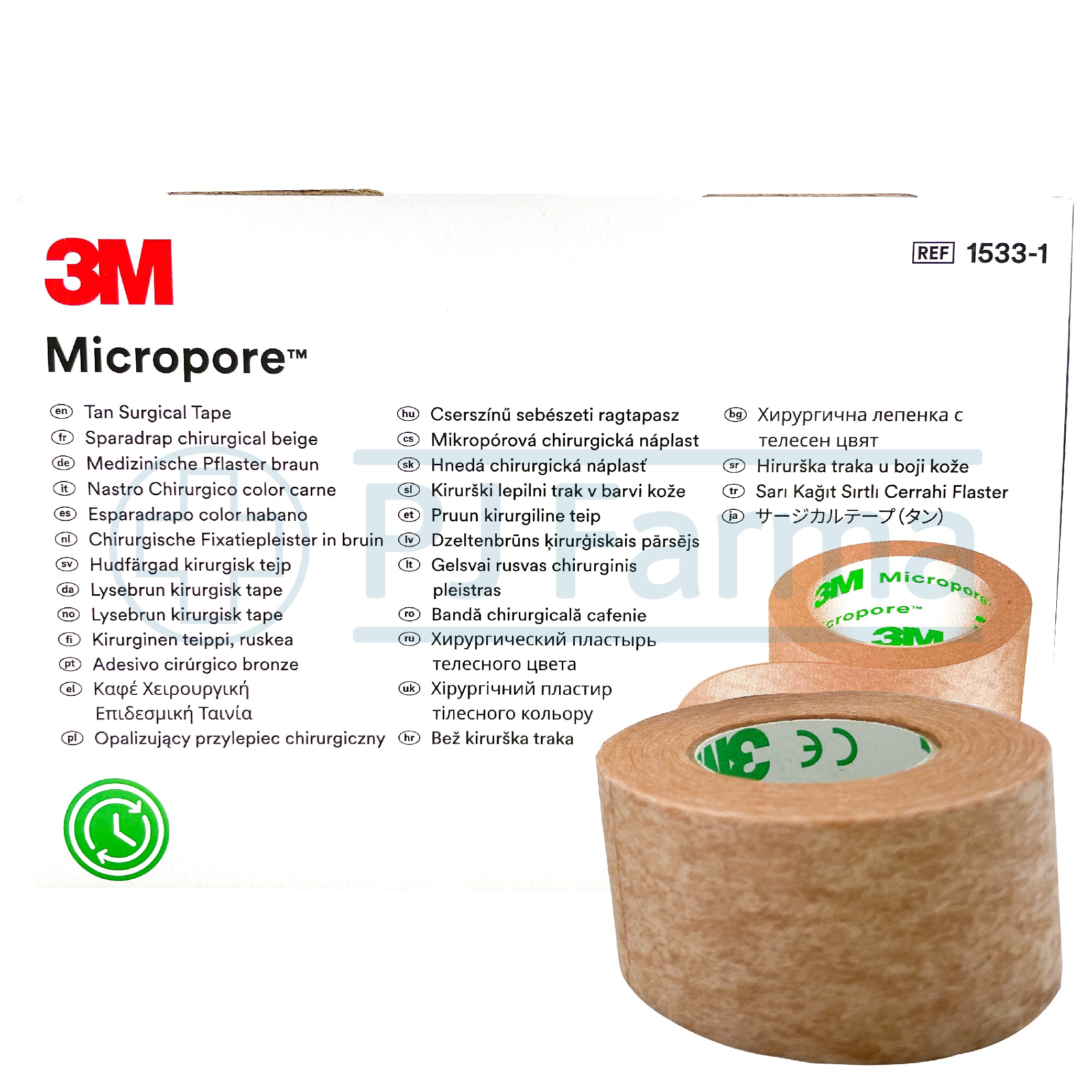 Esparadrapo Micropore Papel Color Piel 1'' X 10 yds 3M Unid | PJ Farma