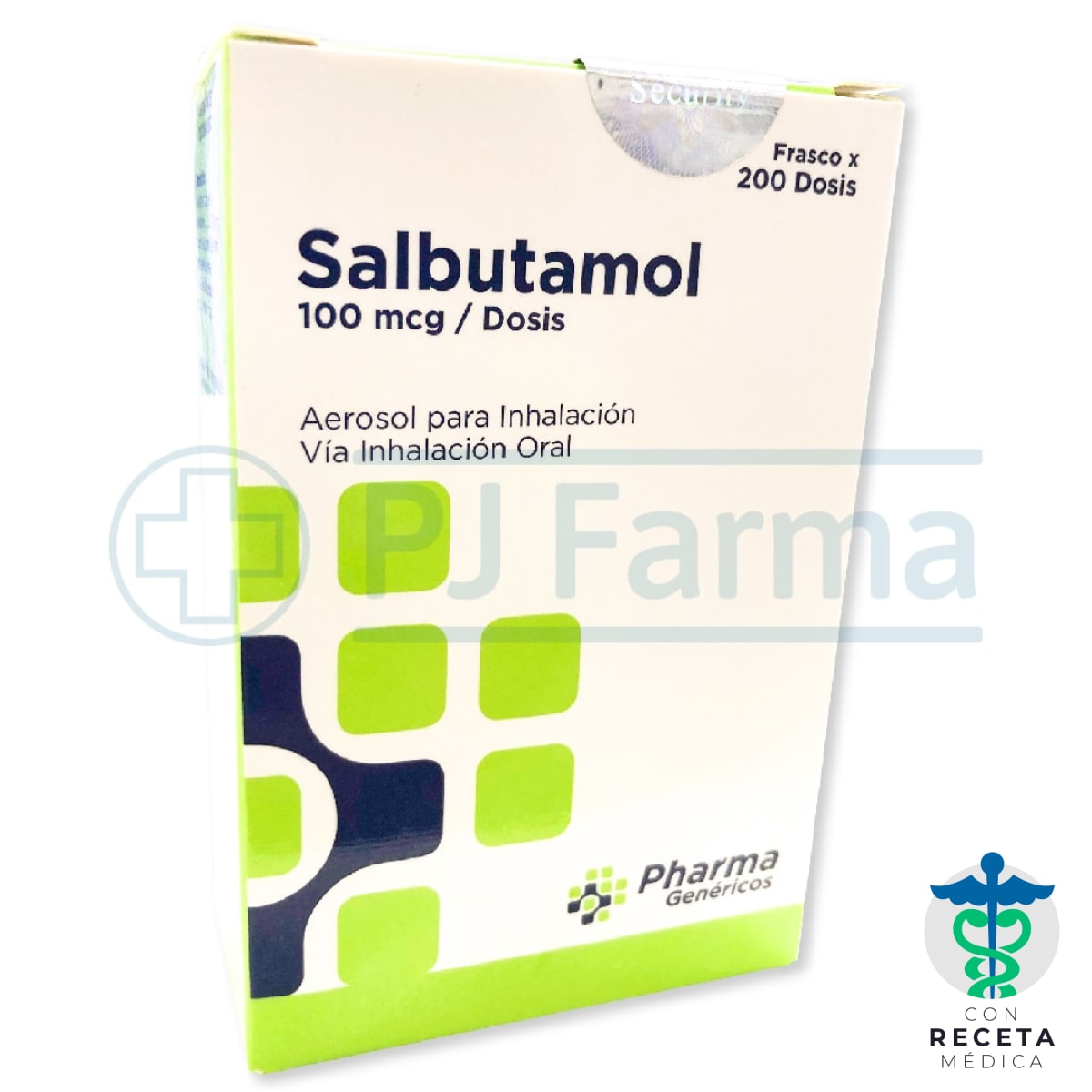 Salbutamol 100mcg/dosis Pharma Genéricos Inhalador Frasco x 200 Dosis ...