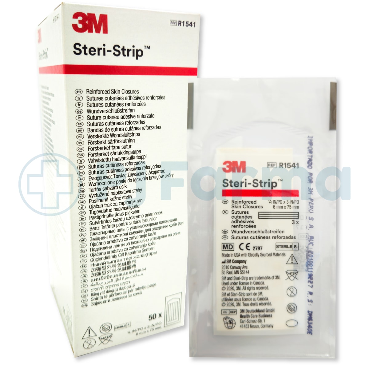 Steri Strip Rojo 1/4X3 5 Cod R1541 Unid | PJ Farma