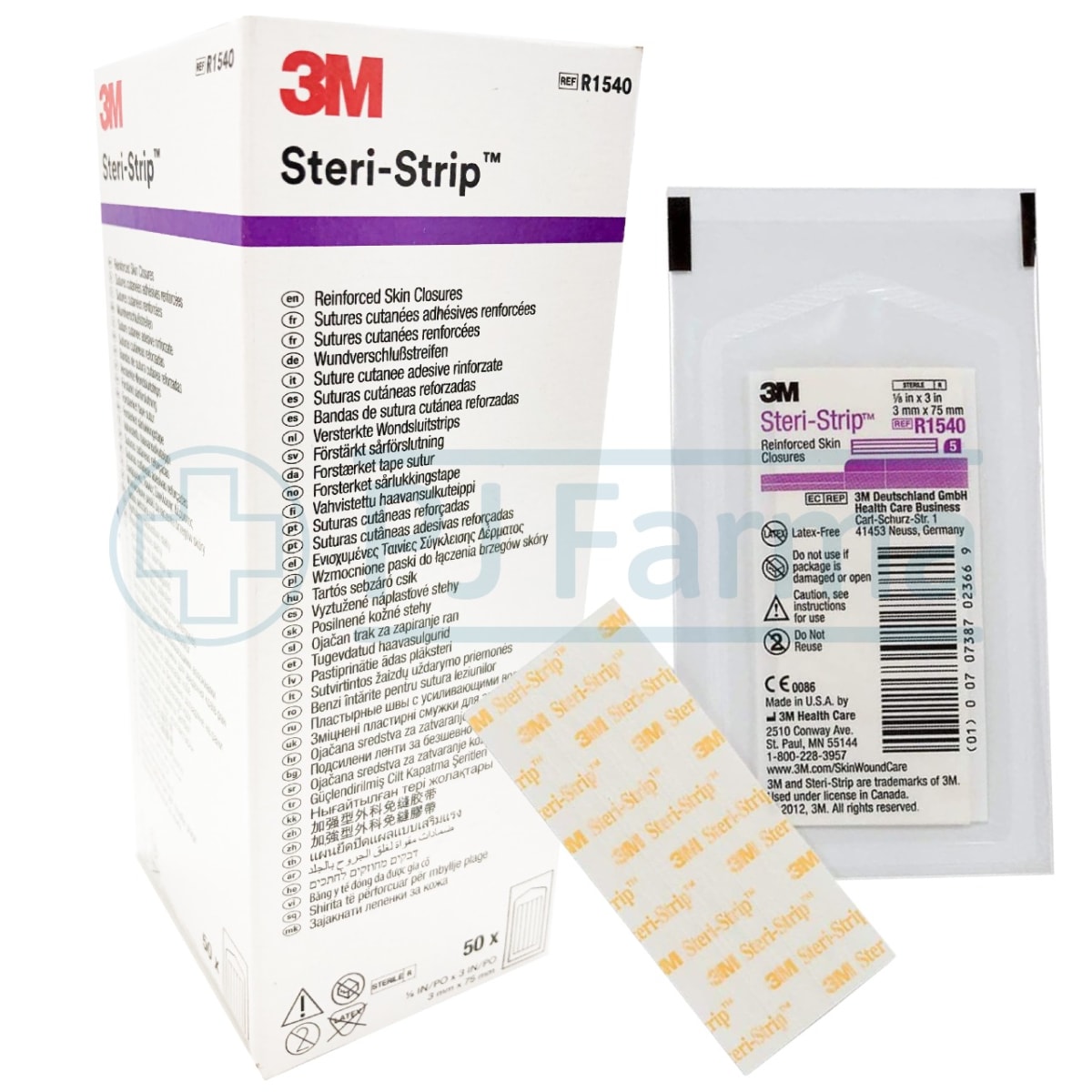 Steri Strip Lila 1/8X3 COD 1540 Unid | PJ Farma
