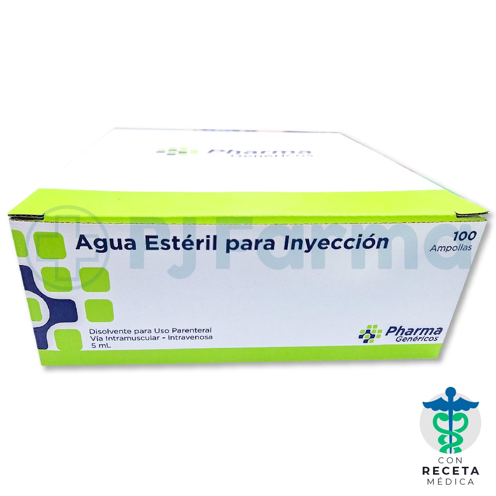 Agua Estéril Para Inyección 5Ml Pharma Genéricos Amp. Caja X 100 Unid | PJ Farma