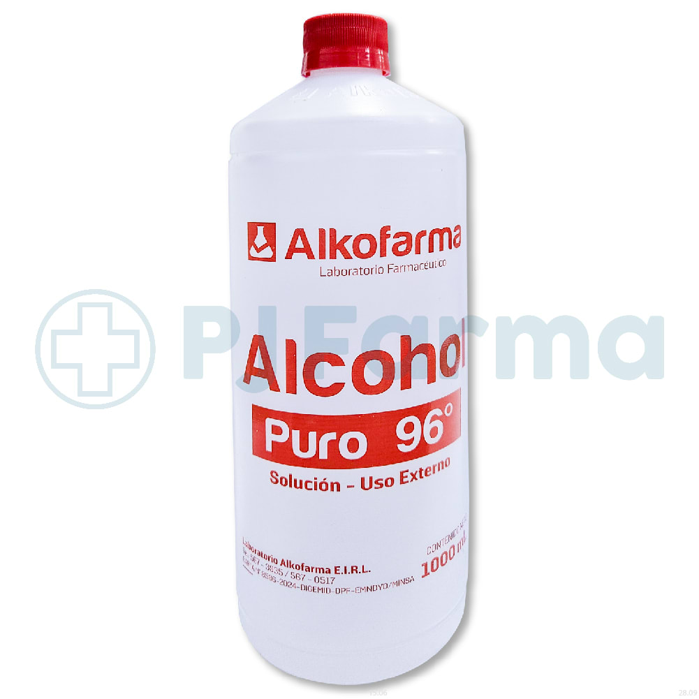 Alcohol Puro 96° 1000 ml Alkofarma | PJ Farma