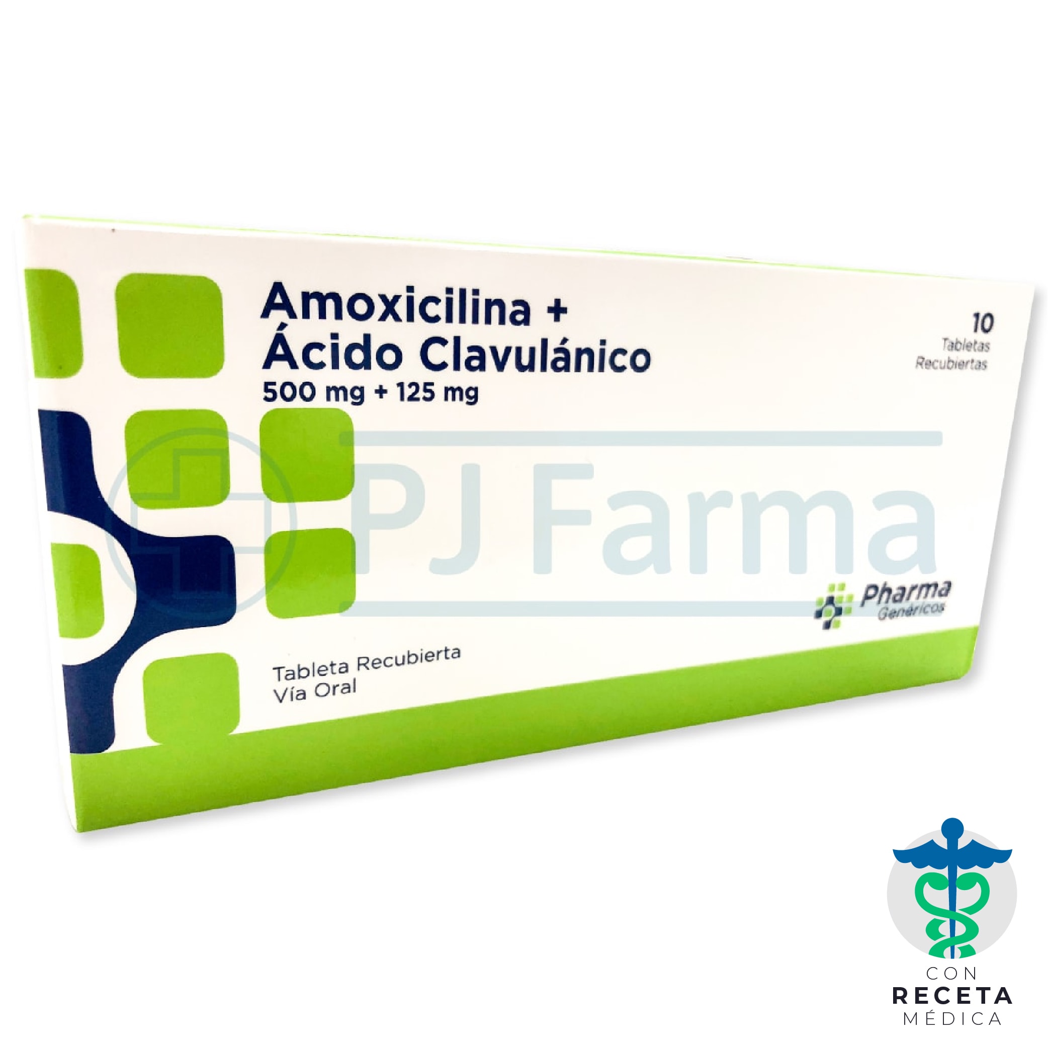 Amoxicilina 500mg+Acido Clavulánico 125mg Pharma Genéricos Caja X 10 ...