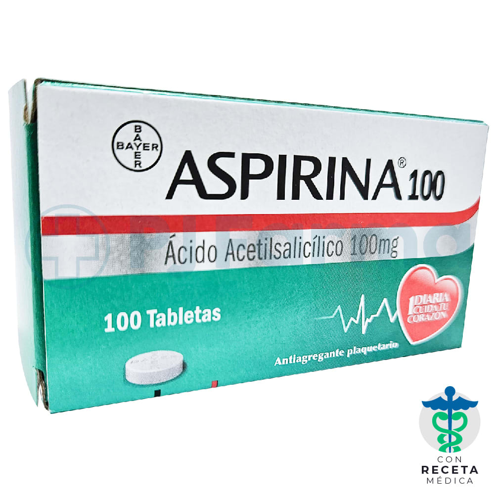 Aspirina 100 Mg Bayer Tab. Caja X 100 Unid | PJ Farma