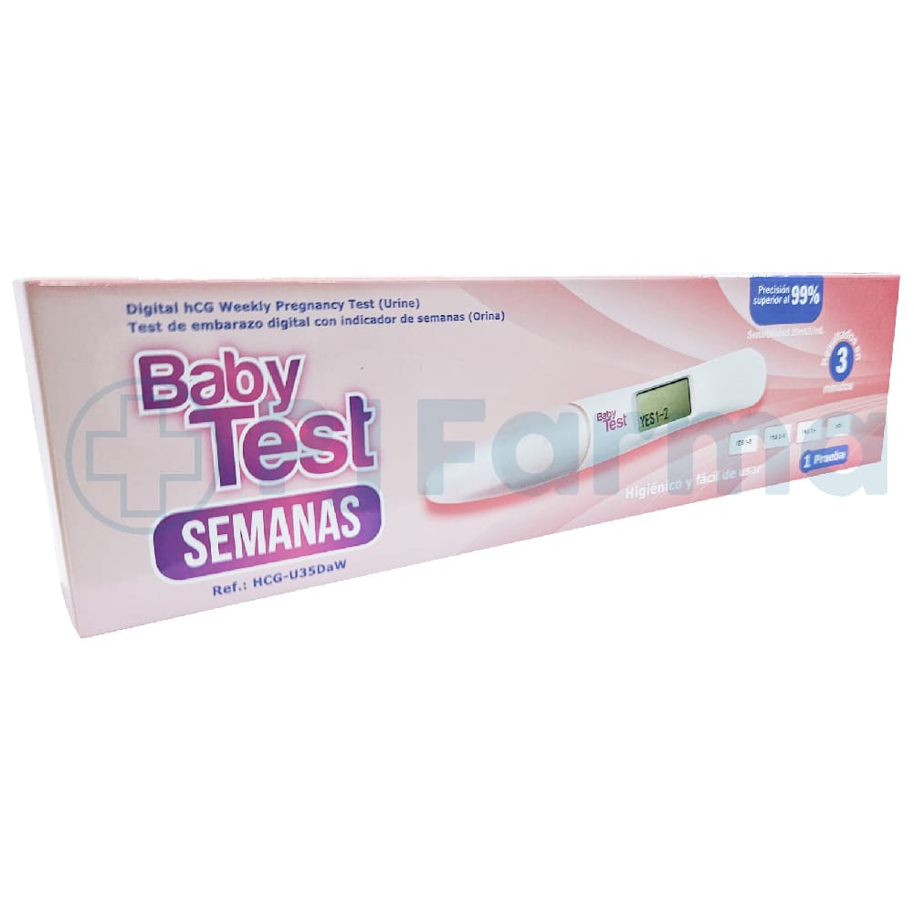 Baby Test Semanas Test De Embarazo Digital X 1 Unid | PJ Farma