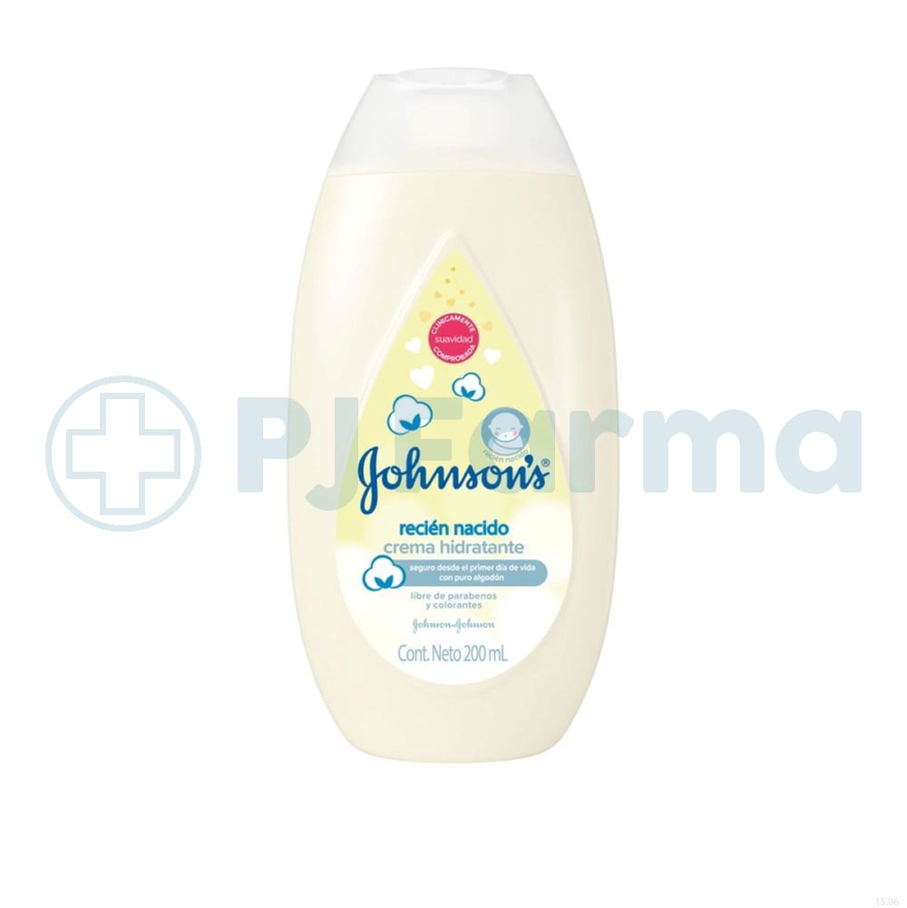 Crema Hidratante Johnson´s Baby Recién Nacido Frasco X 200 Ml | PJ Farma