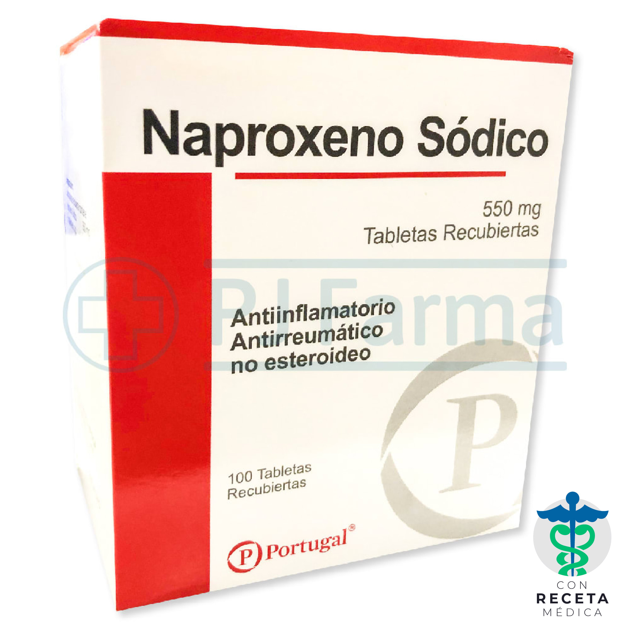 Naproxeno Sodico Tab. 550mg Portugal Caja X 100 Unid | PJ Farma
