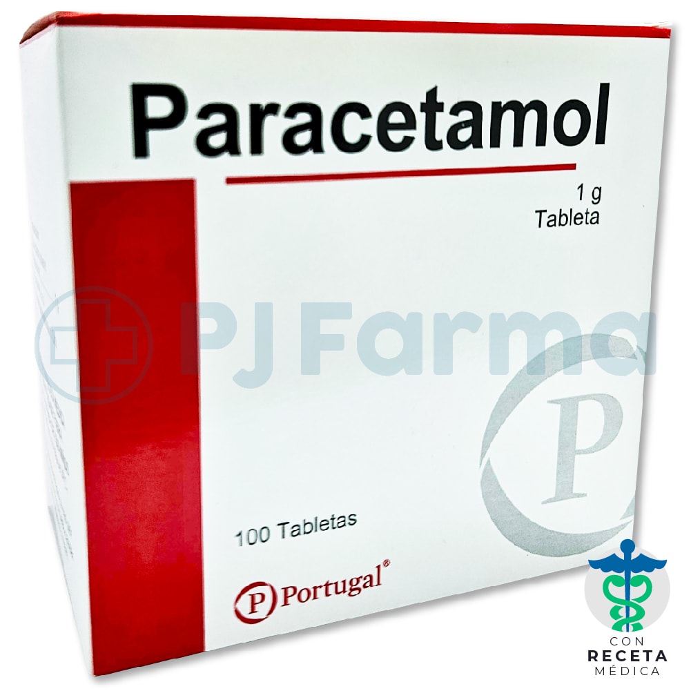 Paracetamol 1G Portugal Tab. Caja X 100 Unid | PJ Farma