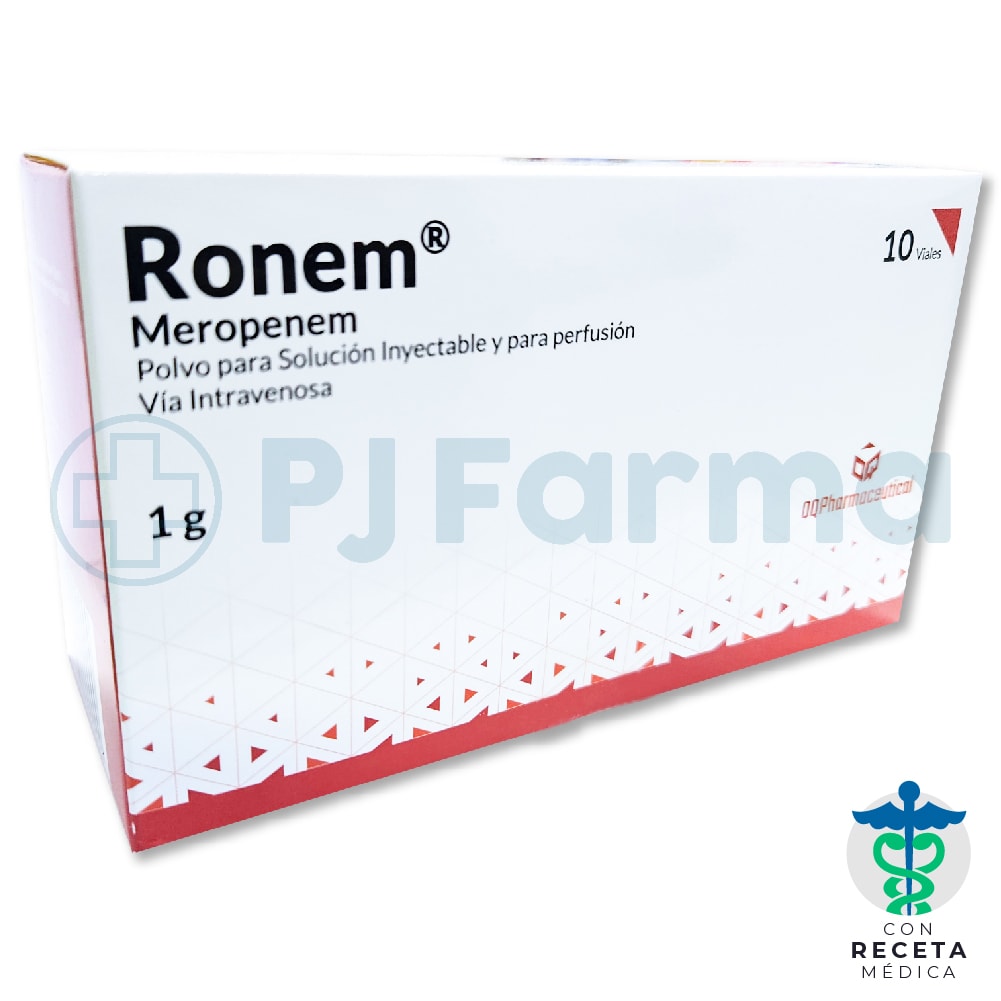 Ronem (Meropenem)1G Oqpharmaceutical Amp. Caja X 10 Unid | PJ Farma