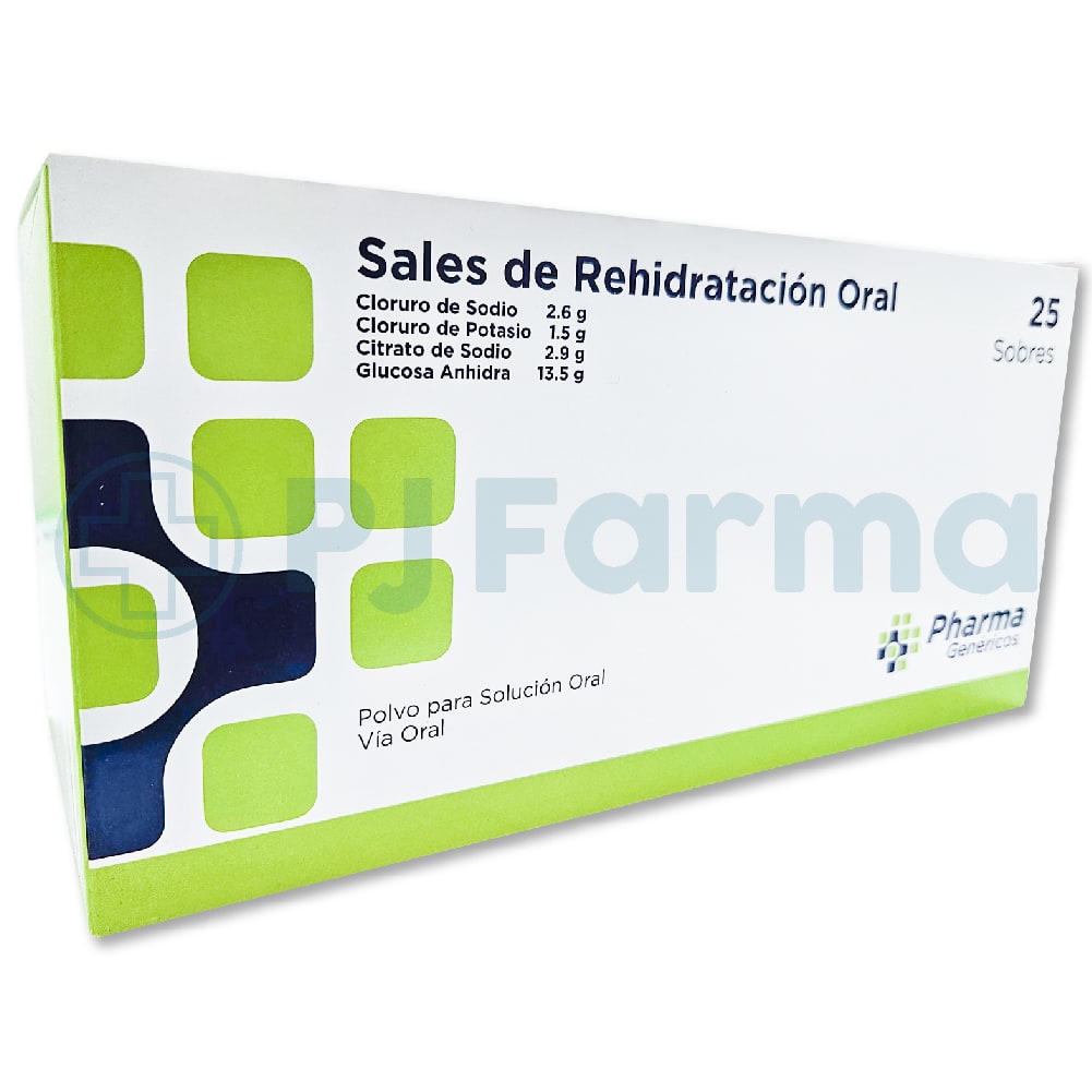 Sal Hidratante Oral Pharma Genericos 20.5 G Caja X 25 Unid | PJ Farma