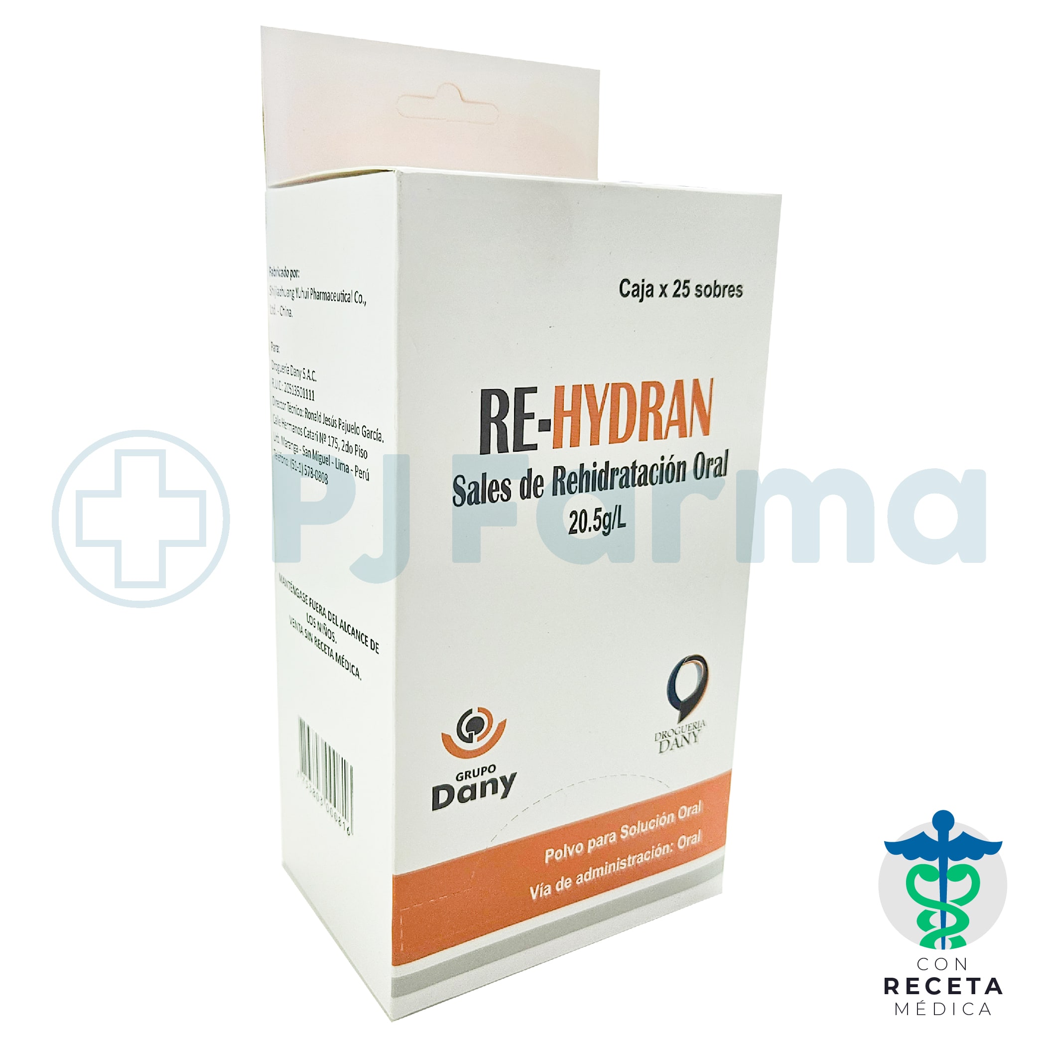 Sal Hidratante Oral Dany 20.5 G Caja X 25 Unid | PJ Farma