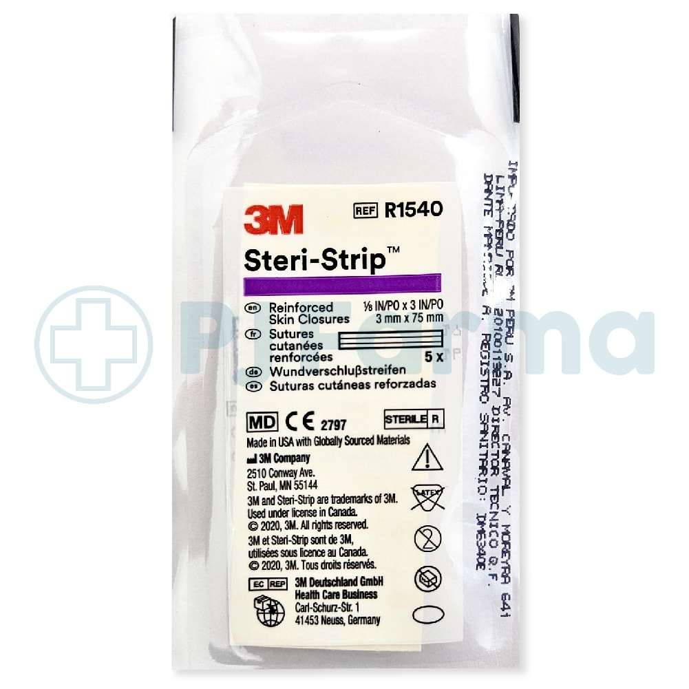 Steri Strip Lila 1/8X3 Cod 1540 Unid | PJ Farma