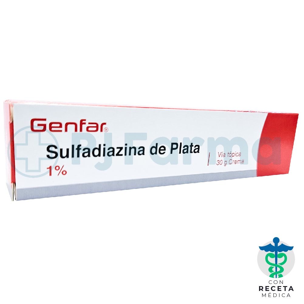 Sulfadiazina de Plata 1% Crema 30g Genfar | PJ Farma