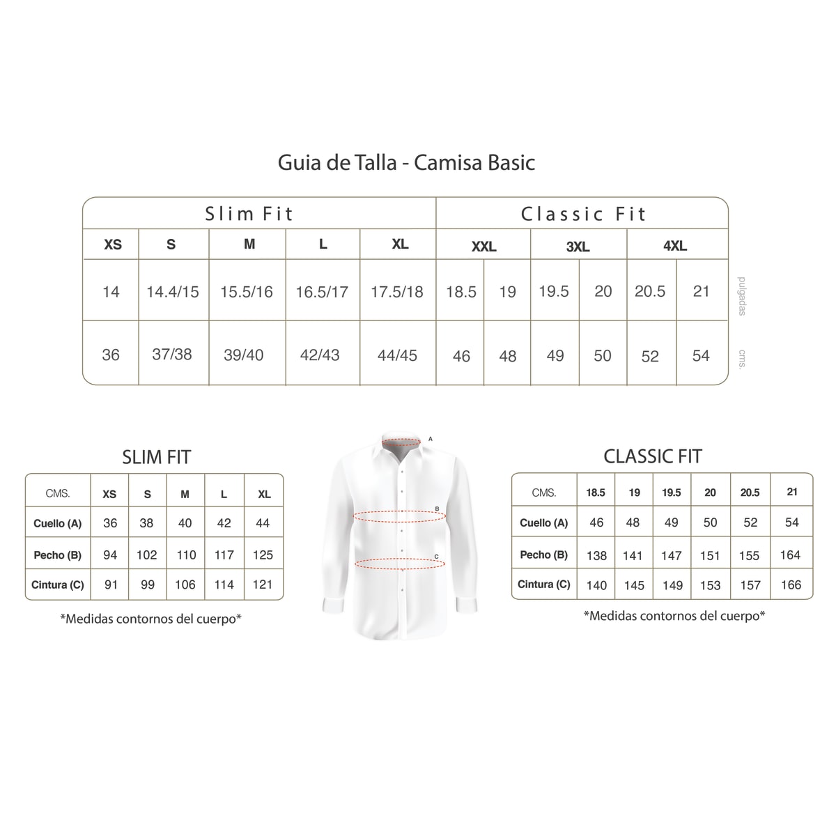 CAMISA BASIC GRIS W22 | ALTOCONCEPTO - Expertos en Trajes y Vestimenta Masculina