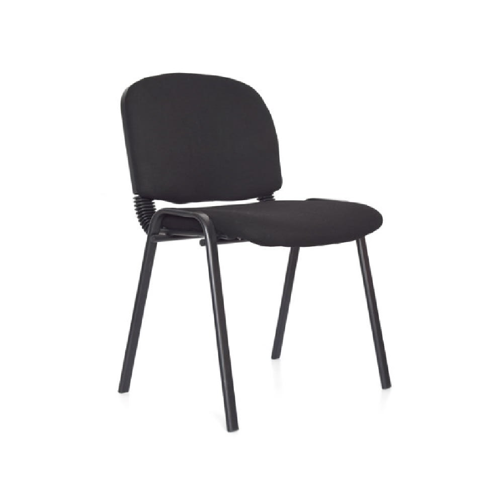 Silla de Oficina Visita Isósceles Tapiz Negro möbelArt | MobelArt