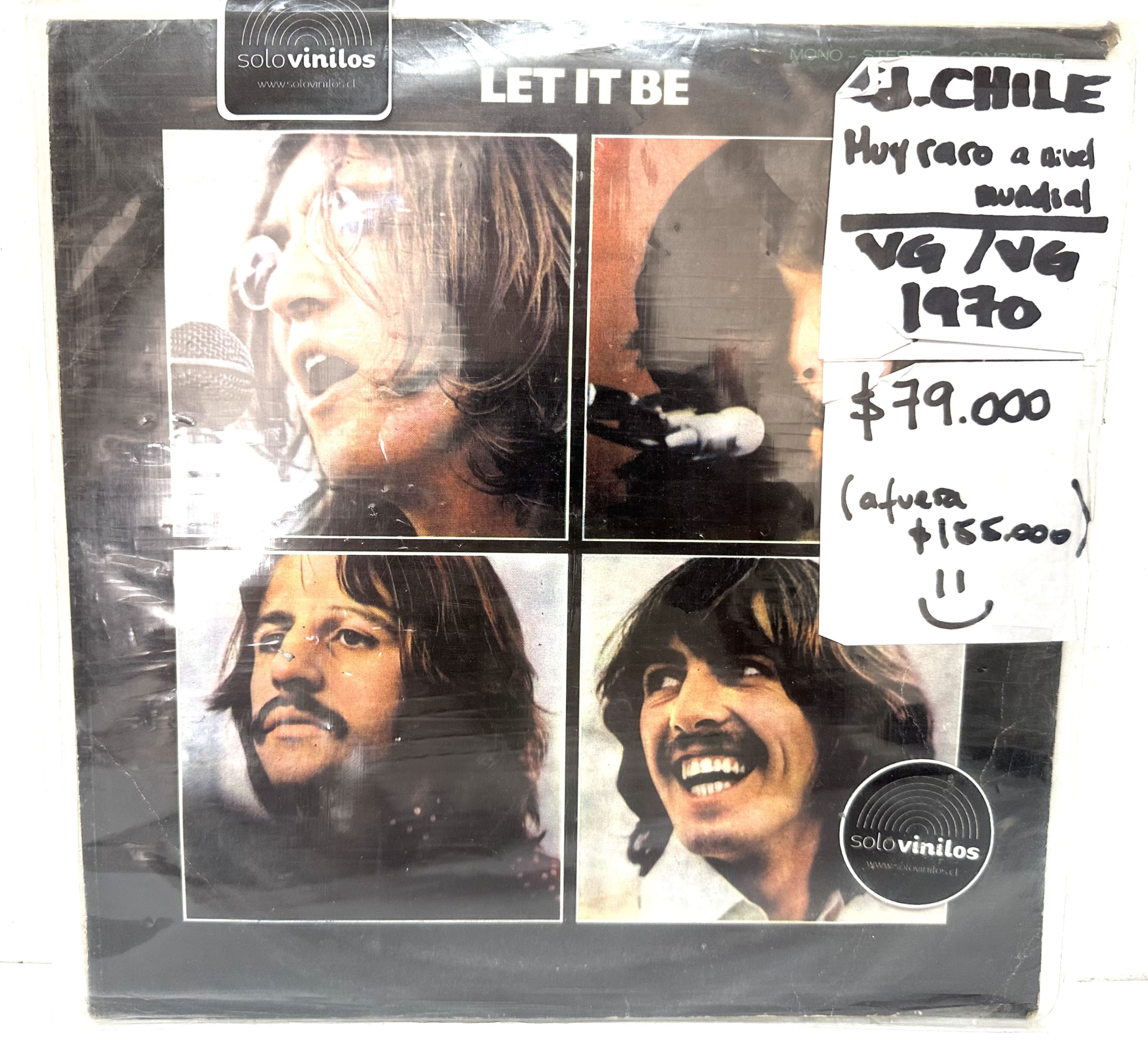 The Beatles - Let it Be (Edición Chile 1970) (Vinilo Escuchado) | Solo Vinilos