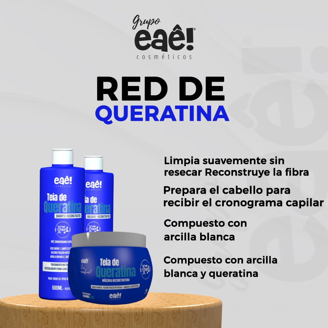 KIT TE DE QUERATINA (HIDRATACIÓN, APORTE DE QUERATINA, REABILITACIÓN ...