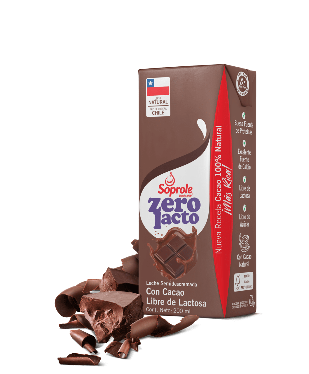 LECHE SOPROLE ZERO LACTO CHOCOLATE | Nuevo Supermercado Sureños
