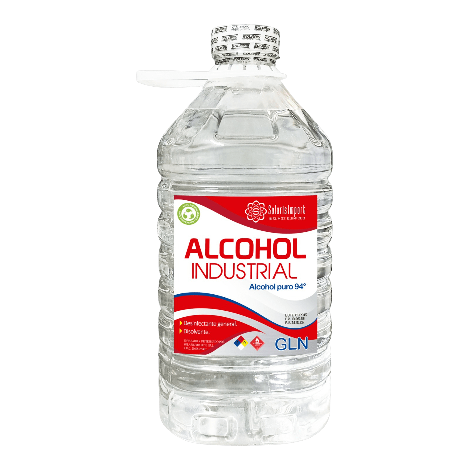 SOLARIS ALCOHOL INDUSTRIAL GL | FILCORSA