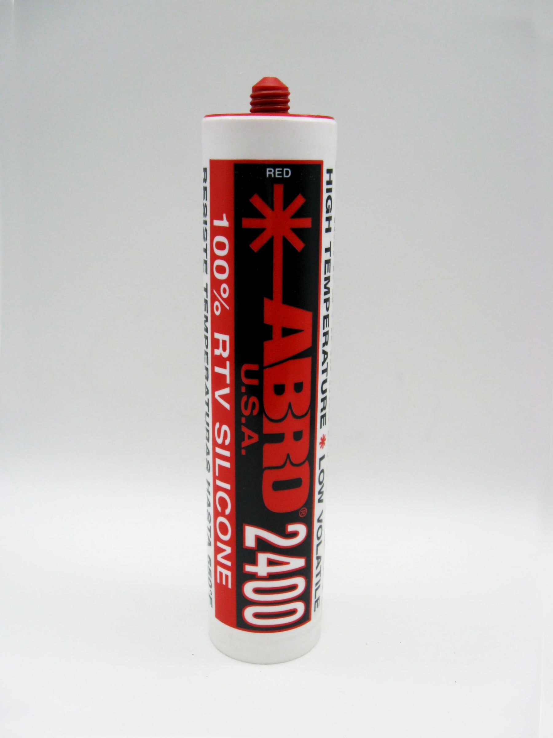 ABRO SILICONA 2400 ROJO CH 10oz | FILCORSA