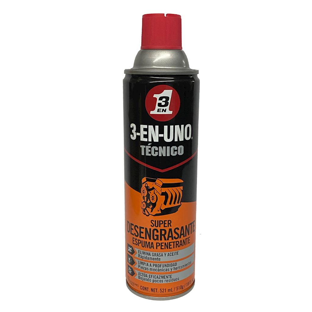3 EN UNO DESENGRASANTE ESPUMA PENETRANTE 521ml | FILCORSA