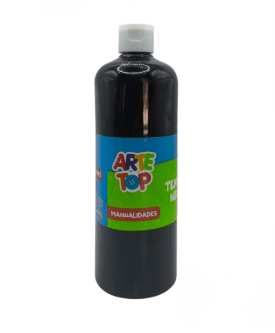 Tempera Arte Top 500ml Negra | Nuevo Alesan Importadora