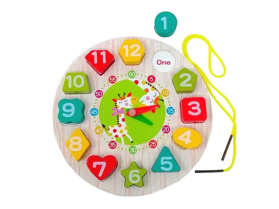 Juguete madera reloj seton clock ALE-SEP2177 | Alesan Importadora