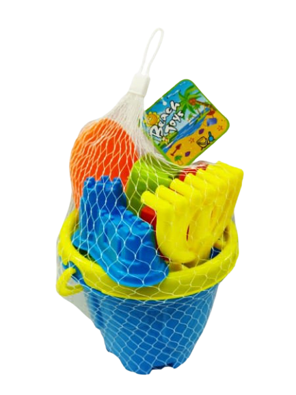 BALDE PLAYA MEDIANO 7PCS 20CM | Nuevo Alesan Importadora