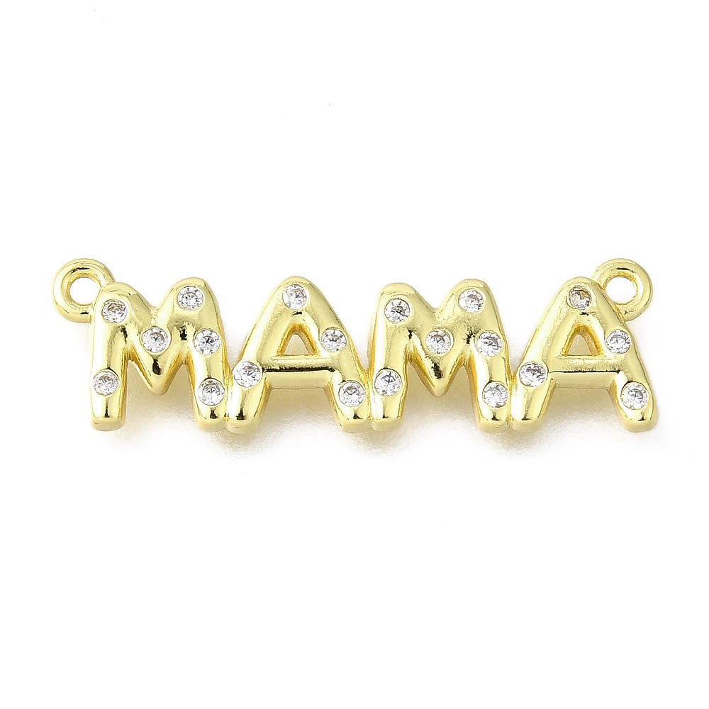 CONECTOR B/O MAMA CON ZIRCONES 9X27MM | Adri Accesorios