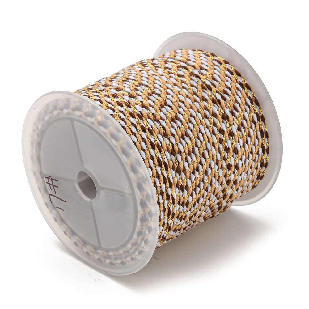 HILO DE ALGODON TRENZADO BEIGE 1.5MM | Adri Accesorios
