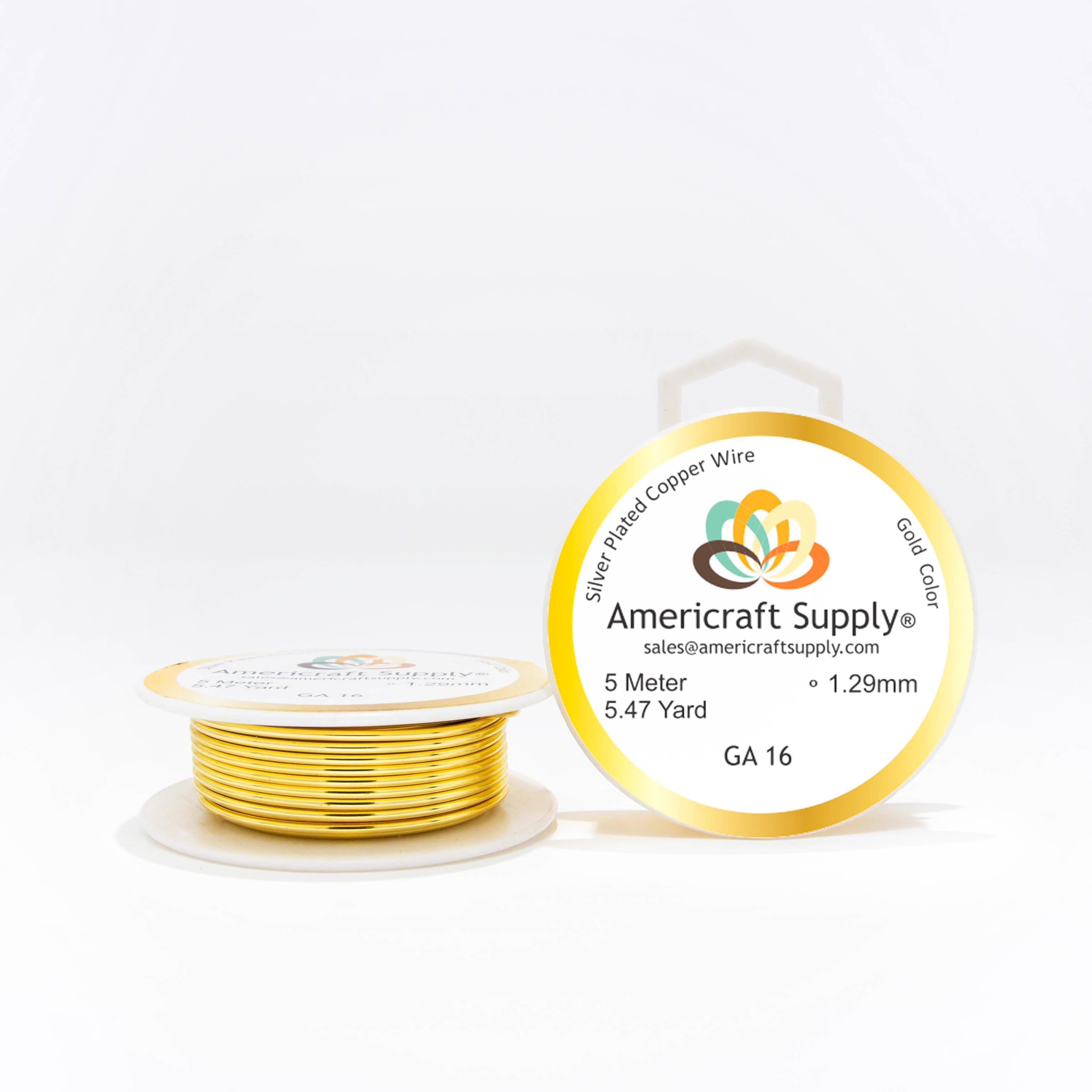 ALAMBRE AMERICRAFT SUPPLY GOLD CALIBRE 16 | Adri Accesorios