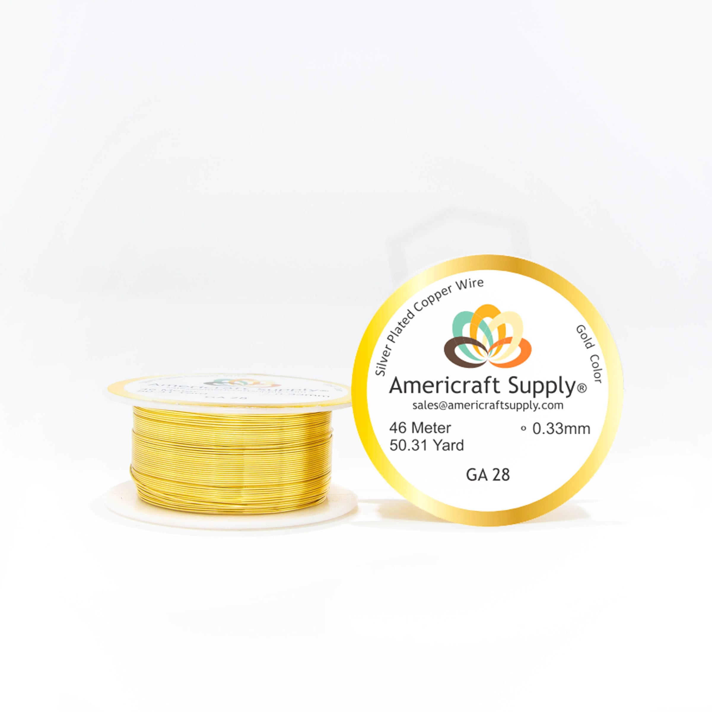 ALAMBRE AMERICRAFT SUPPLY GOLD CALIBRE 28 | Adri Accesorios