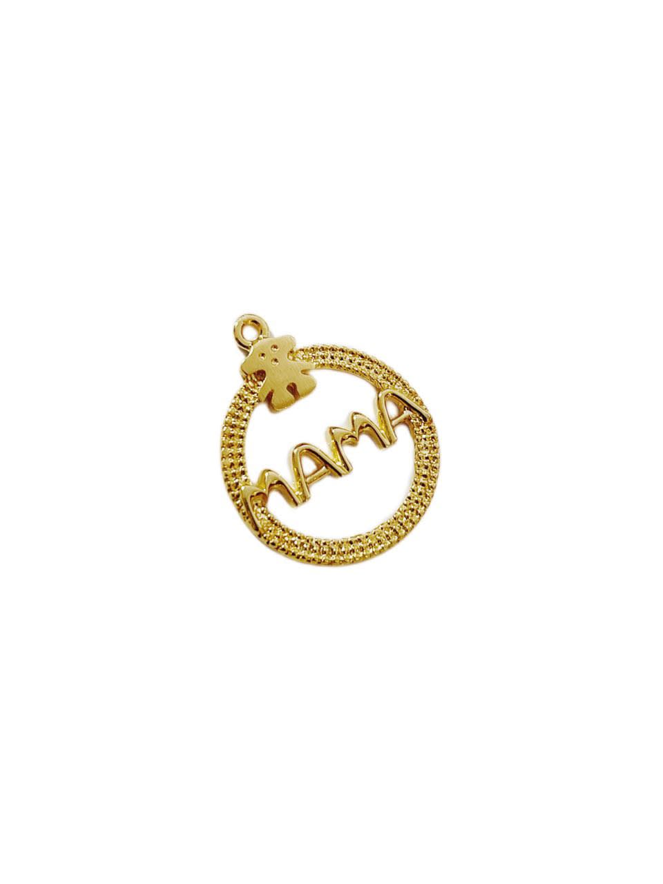 COLGANTE B/ORO CIRCULAR MAMA TOUS 3MS 31X25MM | Adri Accesorios