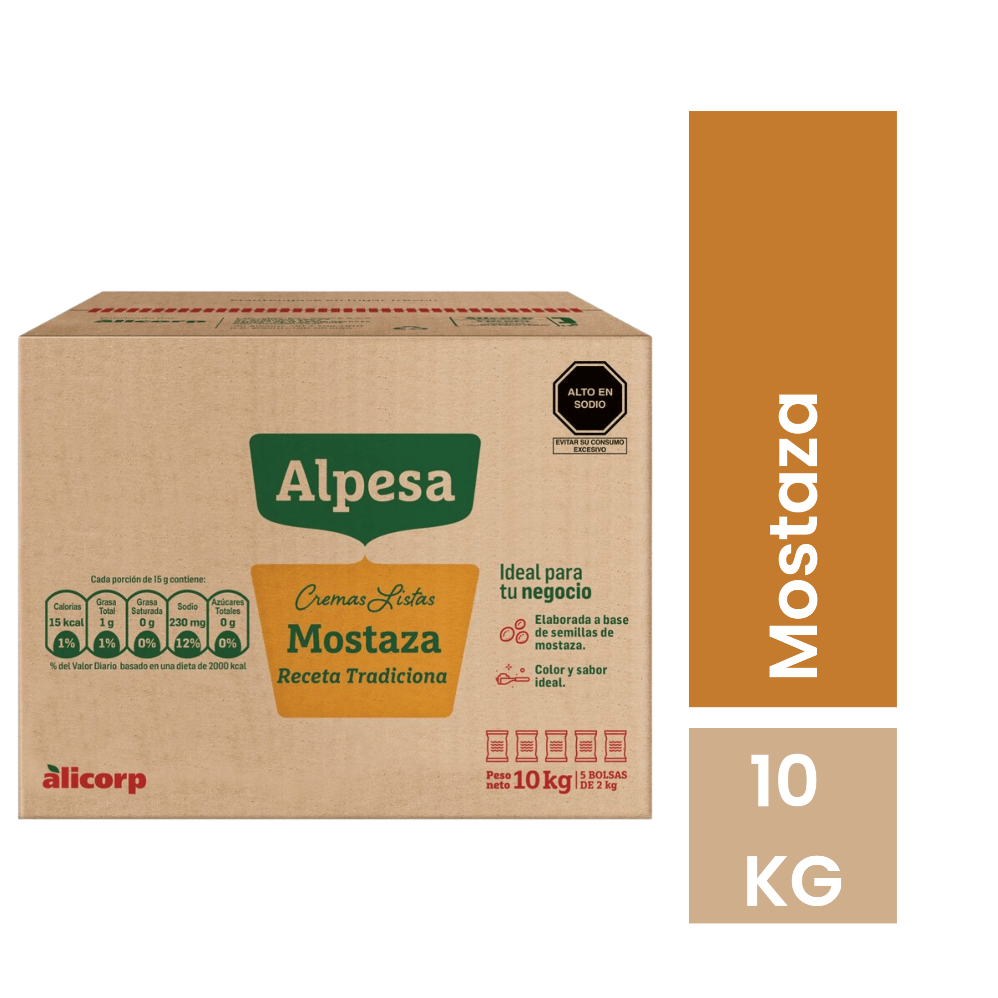 Cj alpesa mostaza 10 kg | Rol Market