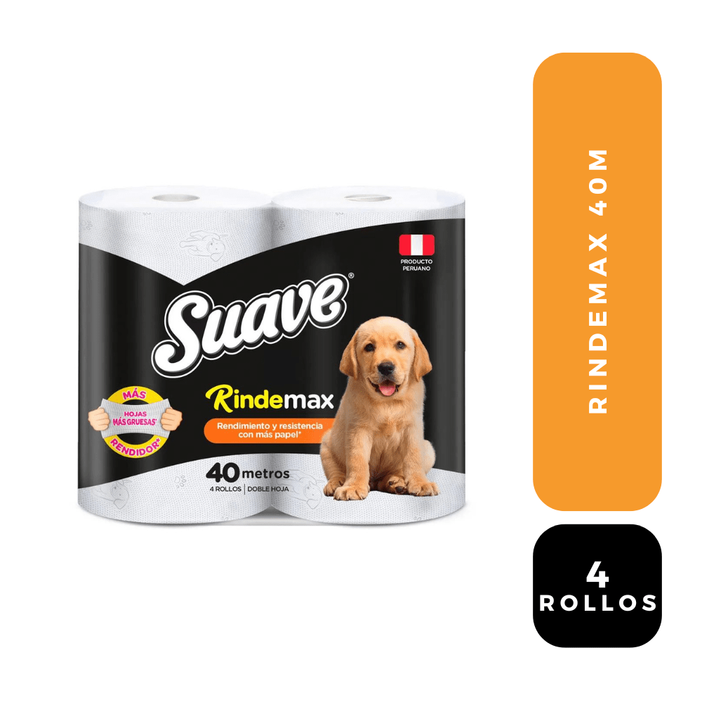 Suave rindemax 40m-4 rollos | Rol Market