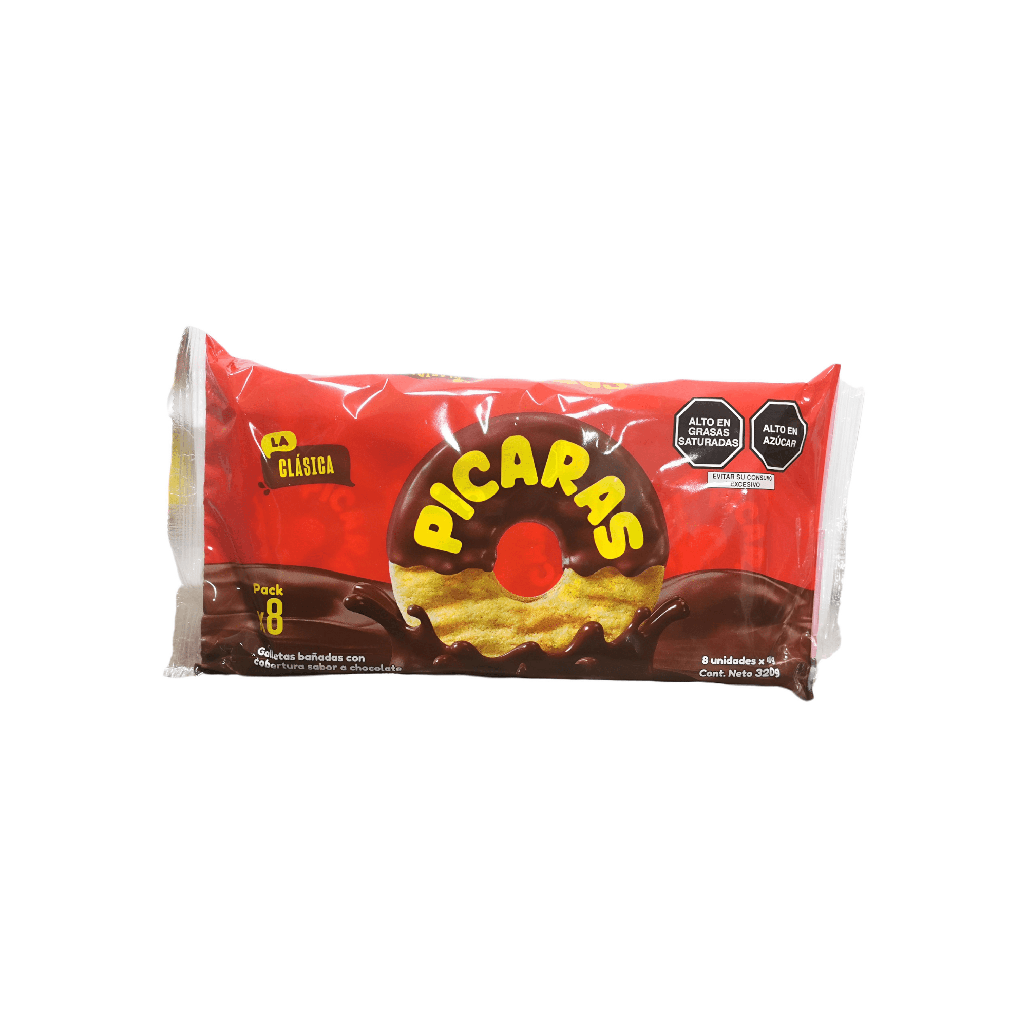 Picaras Chocolate x 8 unid | Rol Market