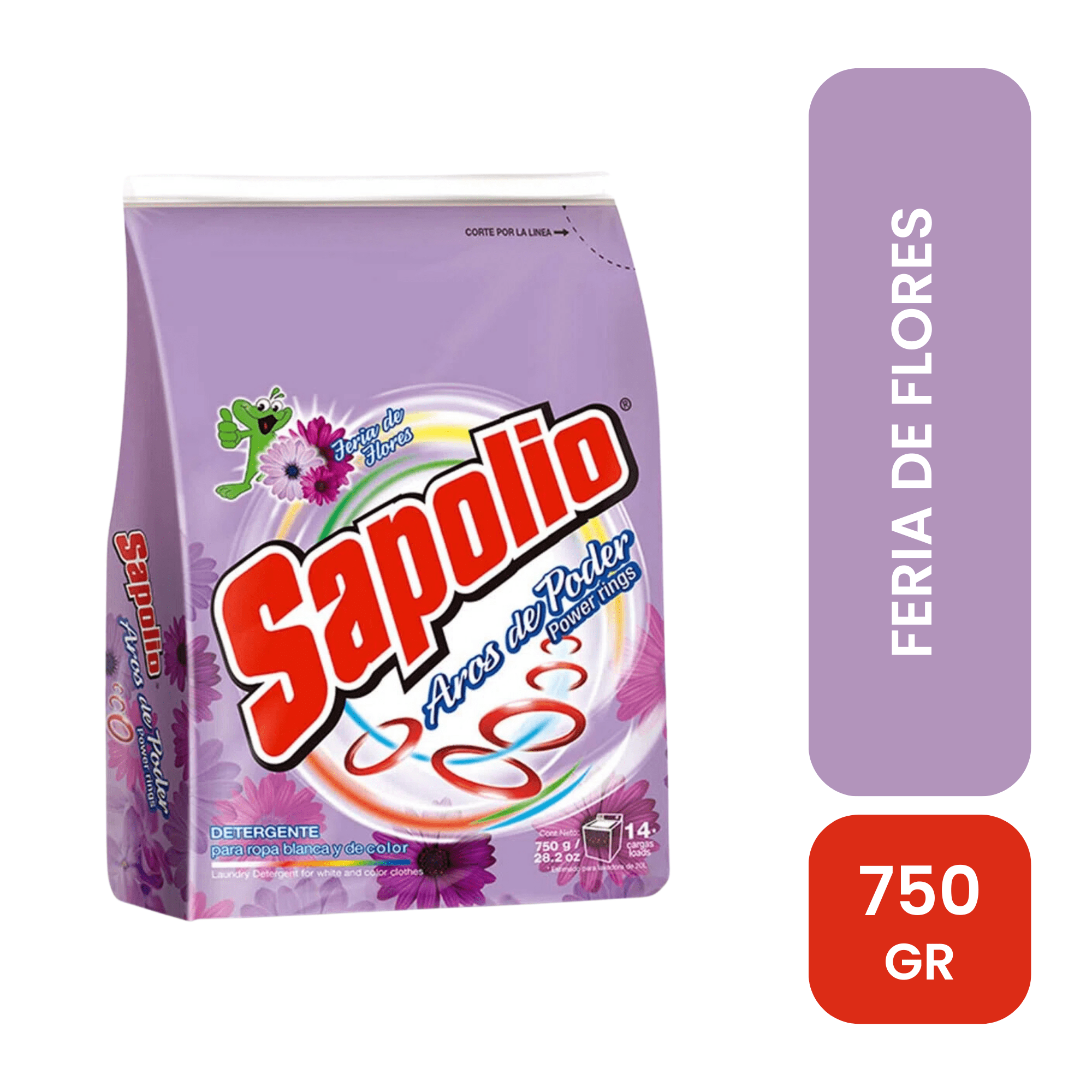 Sapolio detergente flores 750 gr. | Rol Market