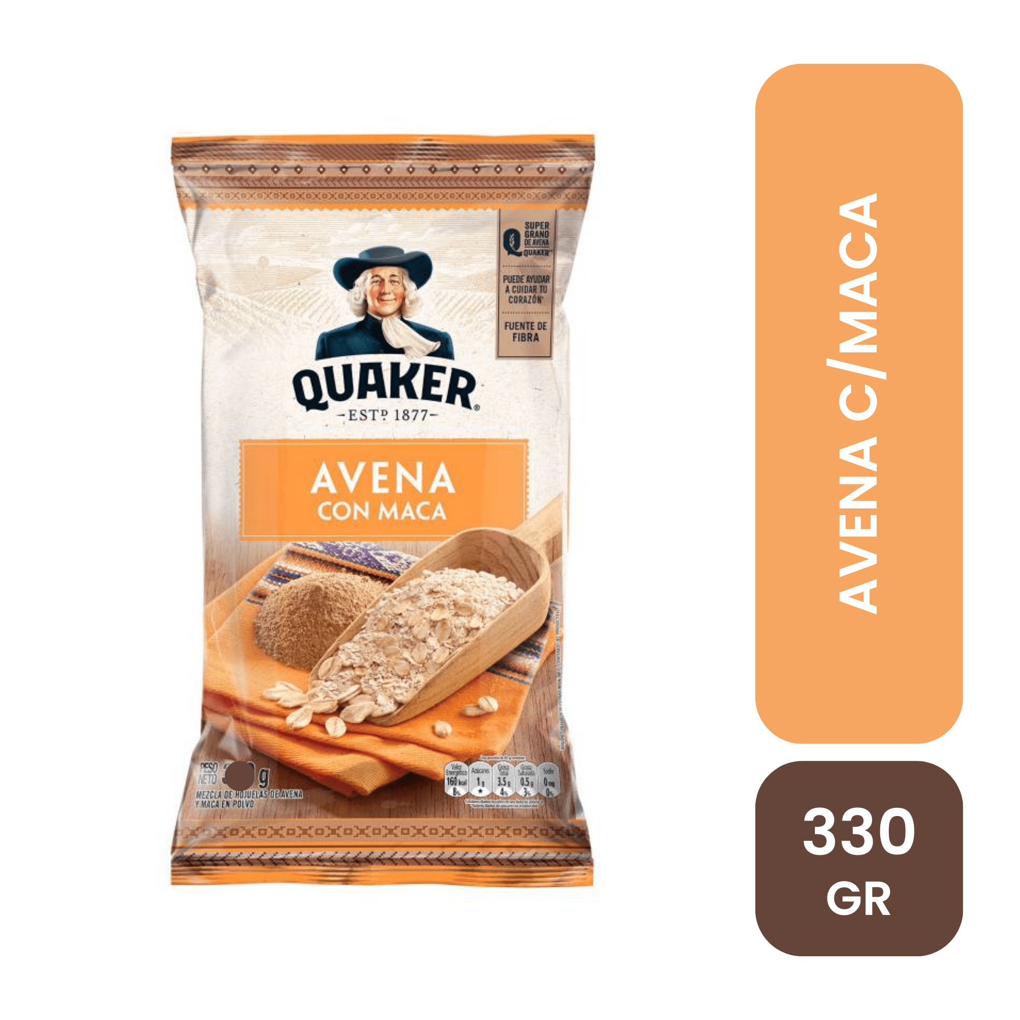 Quaker avena c/maca 330 GR | Rol Market