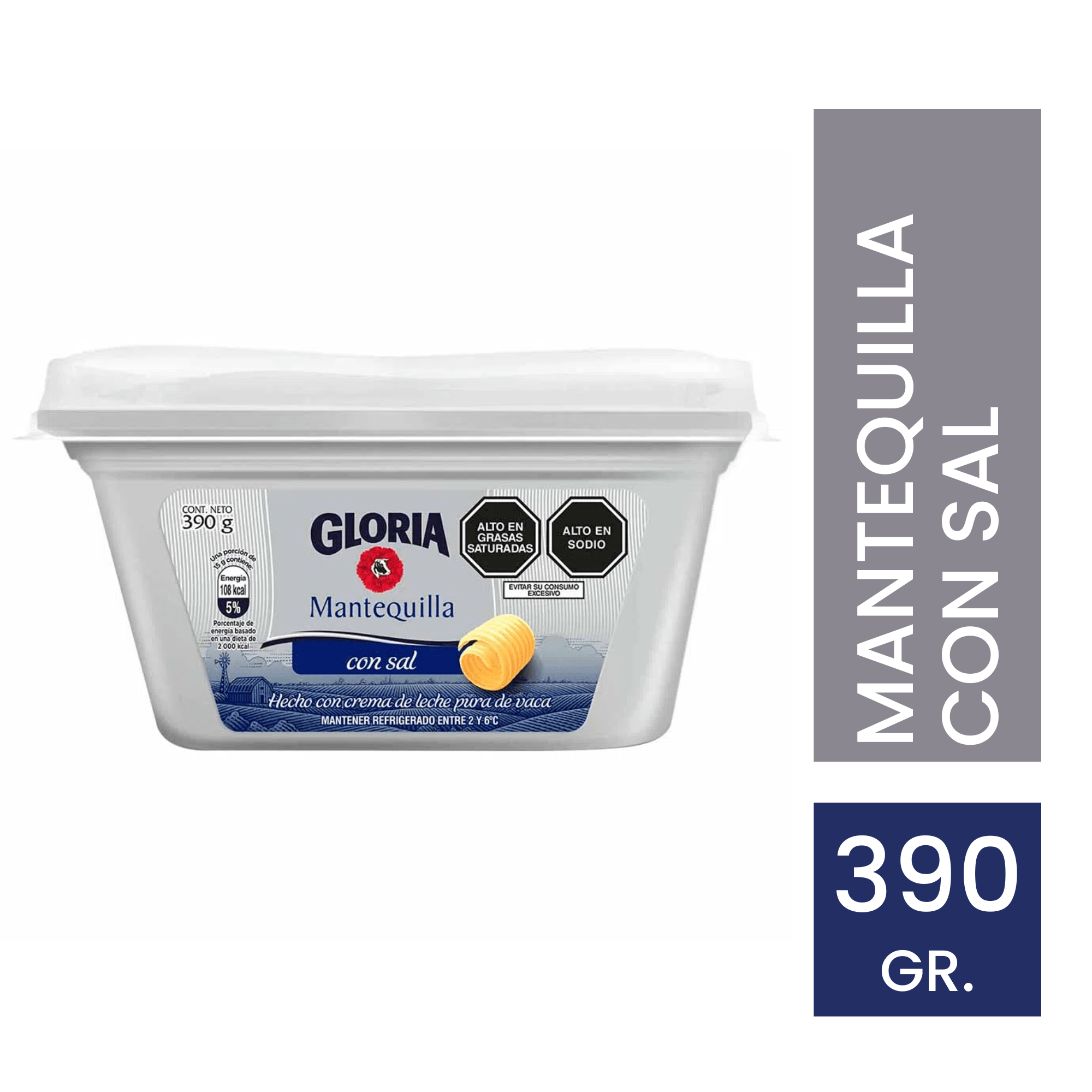 Gloria mantequilla c/ sal pote 390 gr | Rol Market