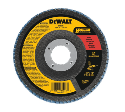 DISCO FLAP 4"-1/2 x 7/8 GRANO 60 DW8308 DEWALT | MaqCenter_Perú ...