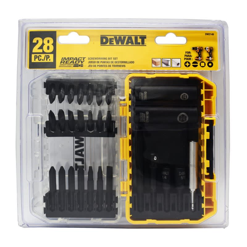 Atornillador de Impacto 1/4" 20V Xr 170 Nm + Set de Bits 28 Piezas Dewalt - DCF7871D2-K1 ...