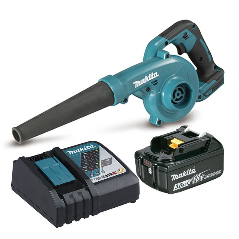 Kit Sopladora Inalámbrica DUB185Z + Bat. 3.0 Ah BL1830B + Cargador rapido DC18RC - MAKITA ...