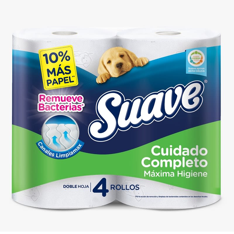 Suave Papel Higiénico Cuidado Completo 4und | Eco Ahorro