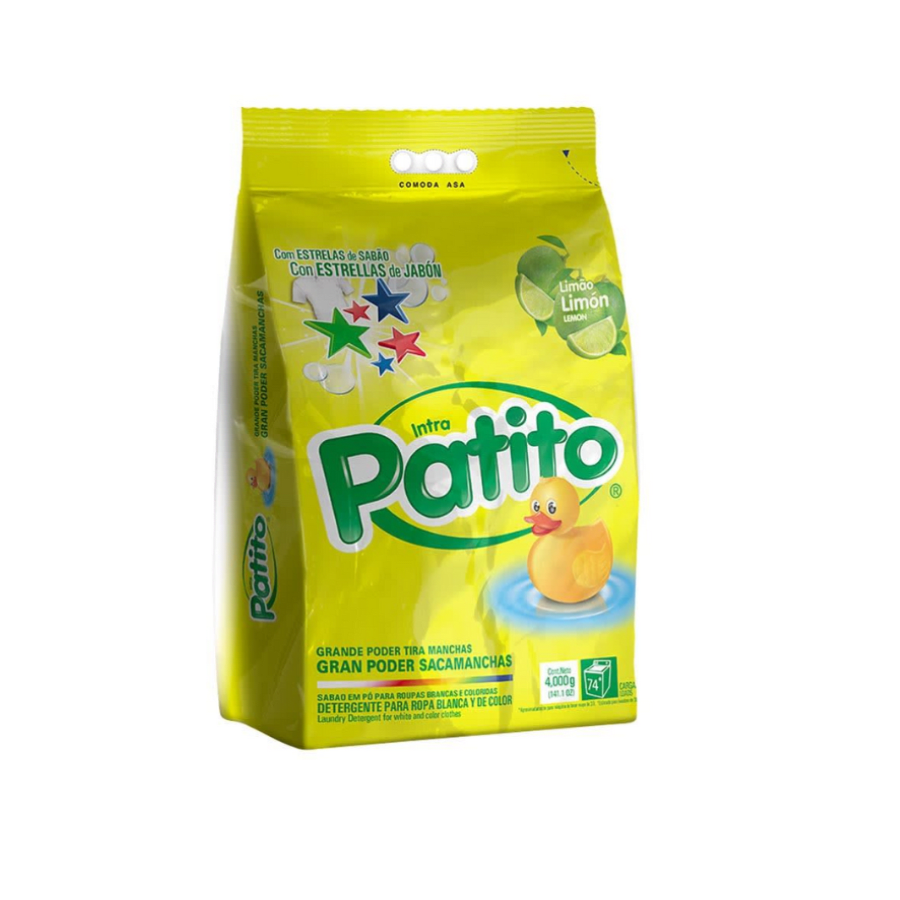 Patito Detergente Polvo Limón Bolsa 4kg | Eco Ahorro